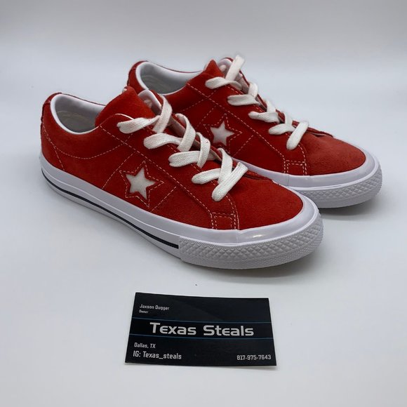 Converse | Shoes | Kids One Star Red Suede | Poshmark